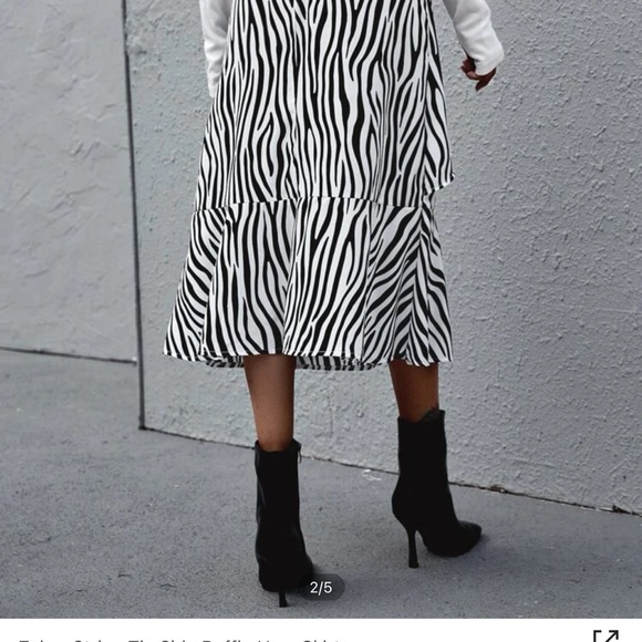 Skirts | Zebra Print Midi Skirt | Poshmark